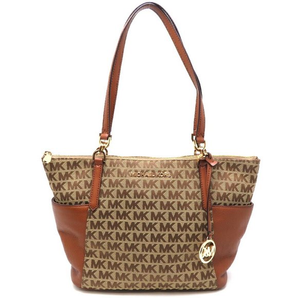 OTHERS | Bags | Michael Kors Signature Womens Handbag Canvas Brown ...